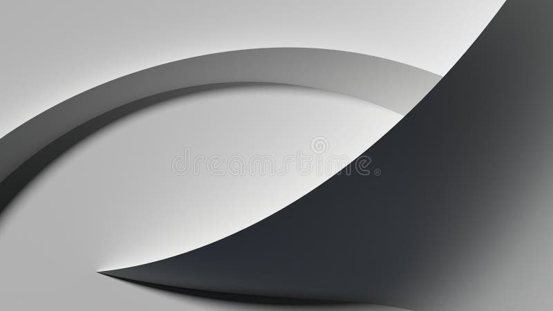 An Abstract, Elegant, and Modern 3D Rendering Image in Gray with Sharp ...