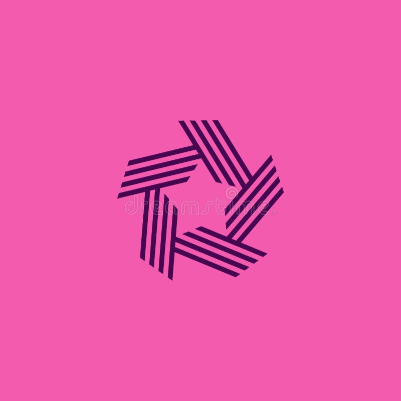 Abstract Elegant and Modern Striped Style Icon Stock Vector ...