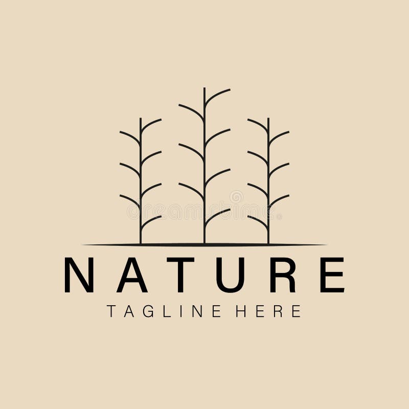 Abstract Elegant Nature Line Logo Icon Design. Graceful Lined Sign ...
