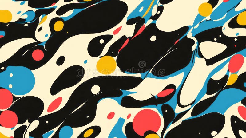 Abstract Elegant Pattern with Vibrant Chaos and Dynamic Shapes for ...