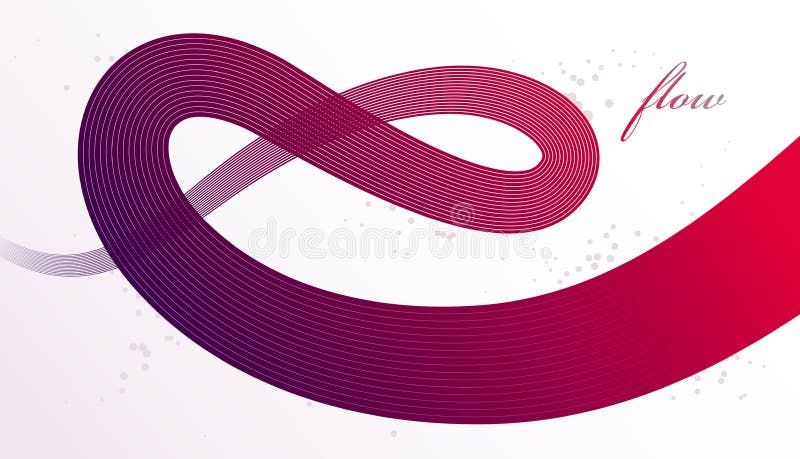 Abstract Elegant Red Curvy Thin Lines Vector Abstract Background ...