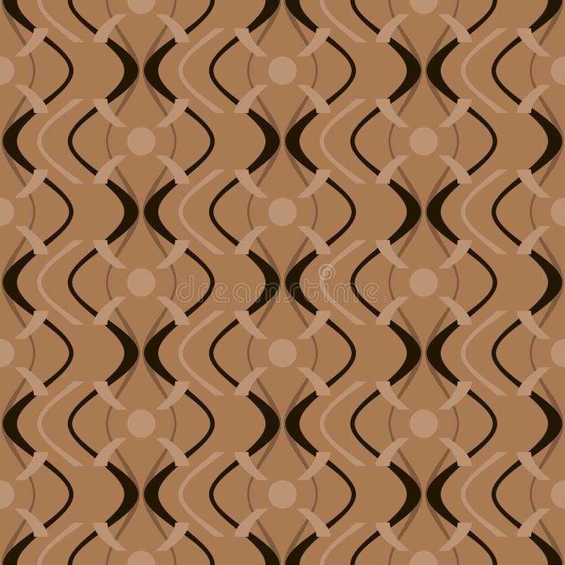 Abstract Elegant Seamless Geometric Pattern in Black and Brown C Stock ...