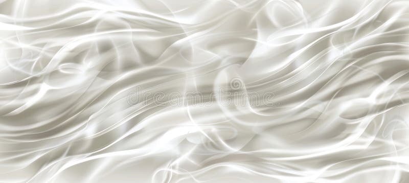 Abstract Elegant White and Gray Flow Wave Background, White Silk ...