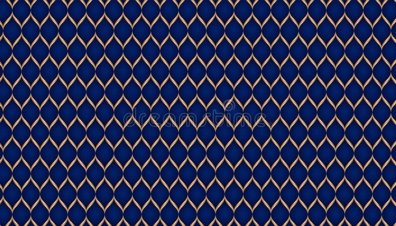 Abstract Elegant Wire Mesh Golden Stripes with Blue Gradient Background ...