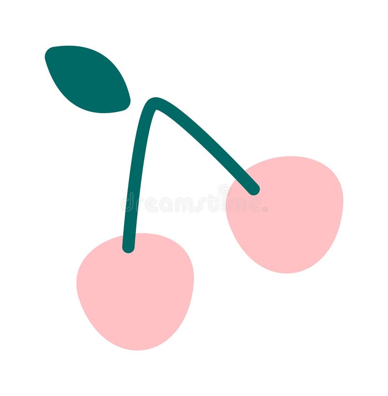 Abstract element of cherry stock vector. Illustration of silhouette ...