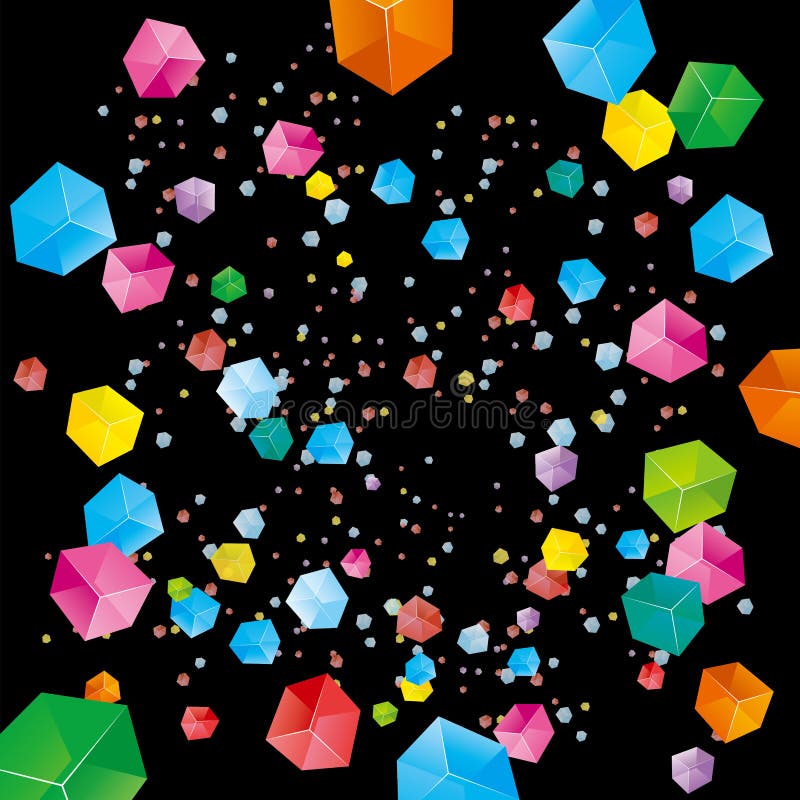 The Abstract Element of the Cube. Stock Vector - Illustration of vector ...