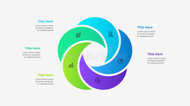 Abstract Element is Divided into 5 Parts. Business Data Visualization ...