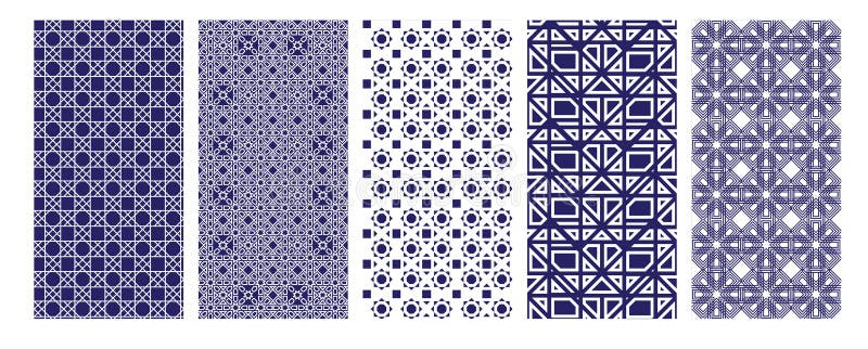 Window Patterns Geometric Polygon Based Element Vector Illustration ...