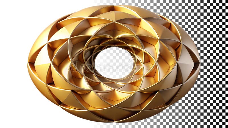 Abstract Golden Spiral Disc Textured Element Design Png Transparent ...