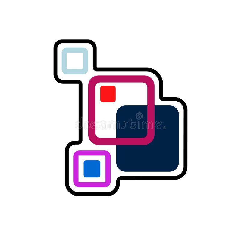 Abstract element icon stock vector. Illustration of square - 104499579