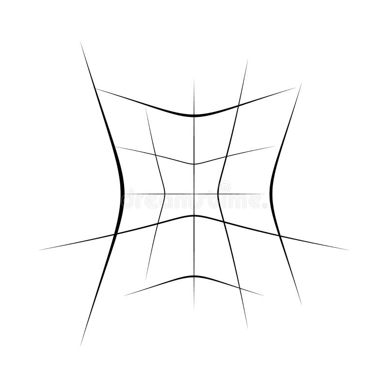 Abstract Element with Random Overlapping Lines. Abstract Distored Lines ...