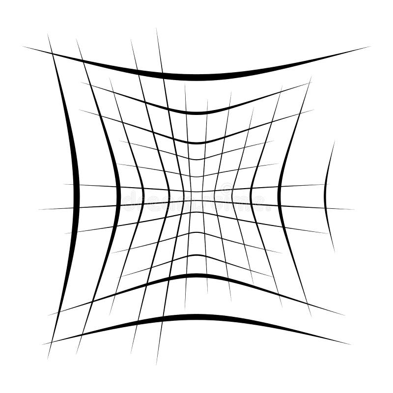 Abstract Element with Random Overlapping Lines. Abstract Distored Lines ...