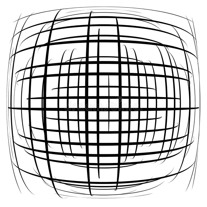 Abstract Element with Random Overlapping Lines. Abstract Distored Lines ...