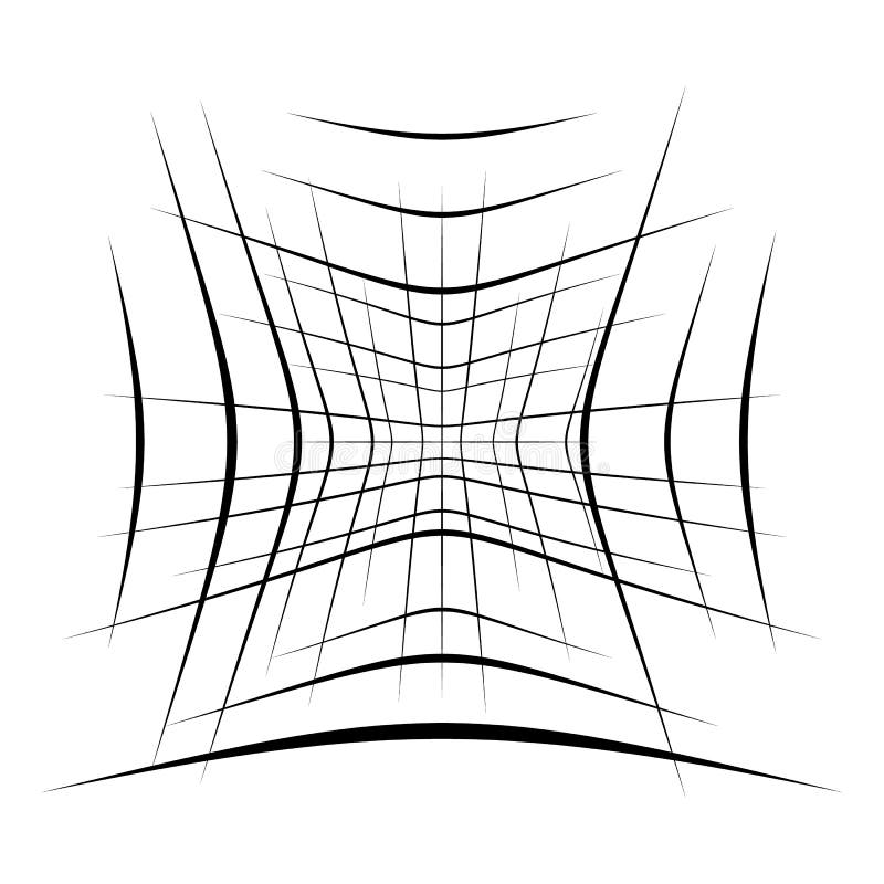 Abstract Element with Random Overlapping Lines. Abstract Distored Lines ...