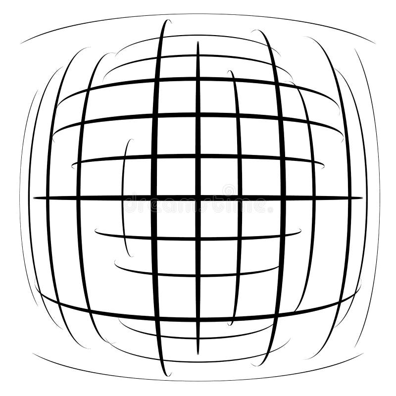 Abstract Element with Random Overlapping Lines. Abstract Distored Lines ...