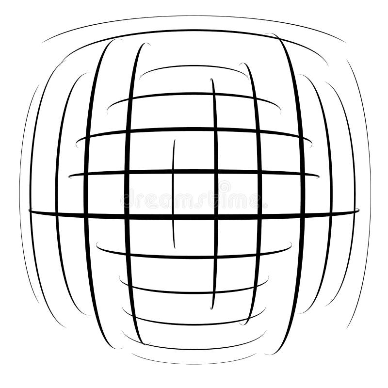 Abstract Element with Random Overlapping Lines. Abstract Distored Lines ...