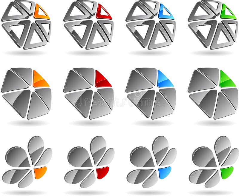 8 Arrows on a Circle stock vector. Illustration of information - 6692419