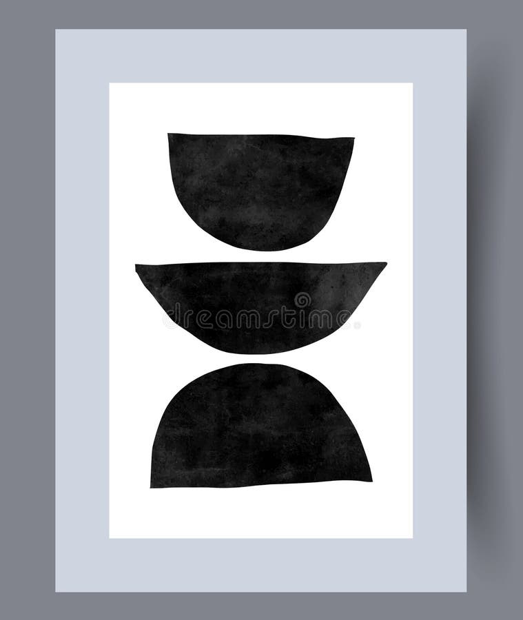 Abstract Elements Creative Pyramid Wall Art Print Stock Vector ...