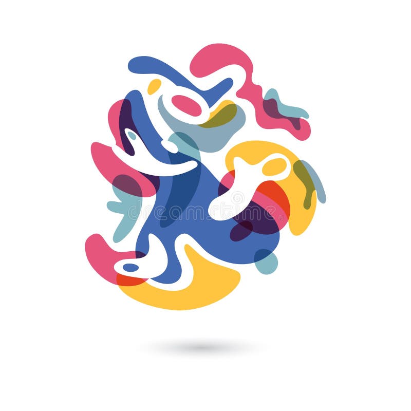 Abstract Elements. Flow Design with Abstract Geometric Elements. Round Flowing Elements Stock ...