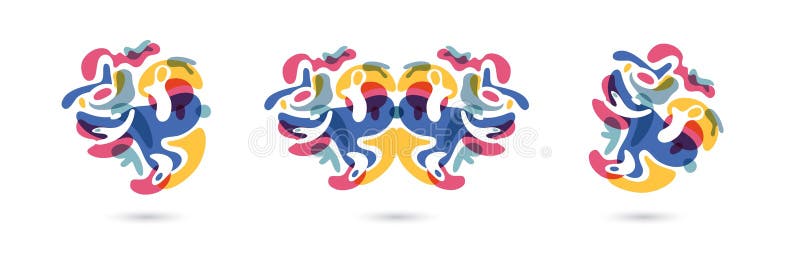 Abstract Elements. Flow Design with Abstract Geometric Elements. Round ...