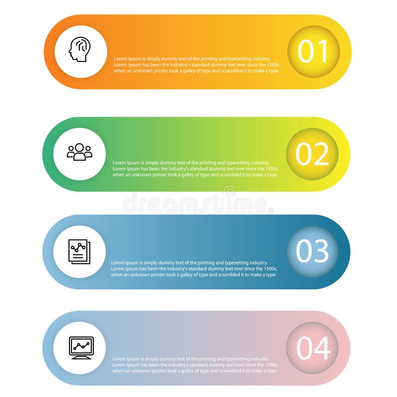 Abstract Elements Infographic Circular Shape Data Vector Template Process Concept Step for ...