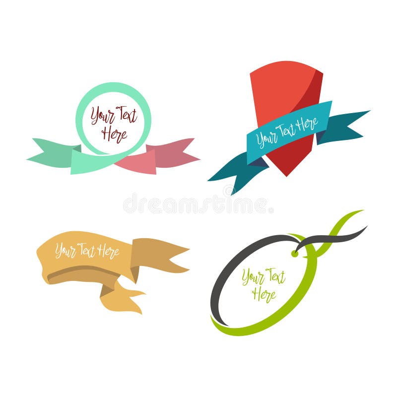 Abstract Emblem Blank Design Vector Template Frame Border Stock Vector ...