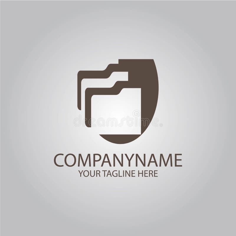 Abstract Emblem for File Manager Stock Vector - Illustration of icon ...