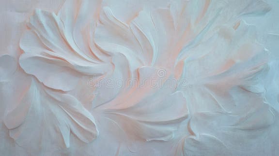 Abstract Embossed Plaster Wall Texture with Flowing Wave Patterns for ...