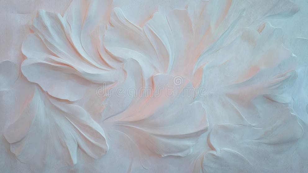 Abstract Embossed Plaster Wall Texture with Flowing Wave Patterns for ...