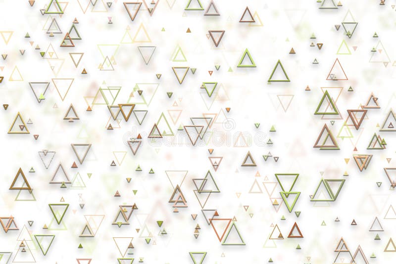 Abstract Embossed & Random Triangle Shape, Digital Generative Art for ...