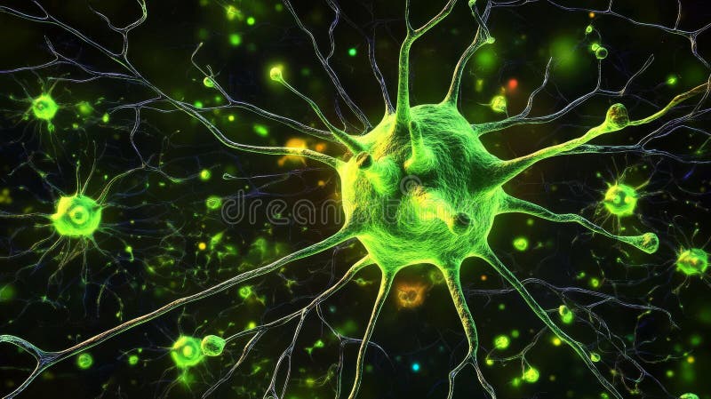 An Abstract Emerald Green Technology Background is Shown in the ...