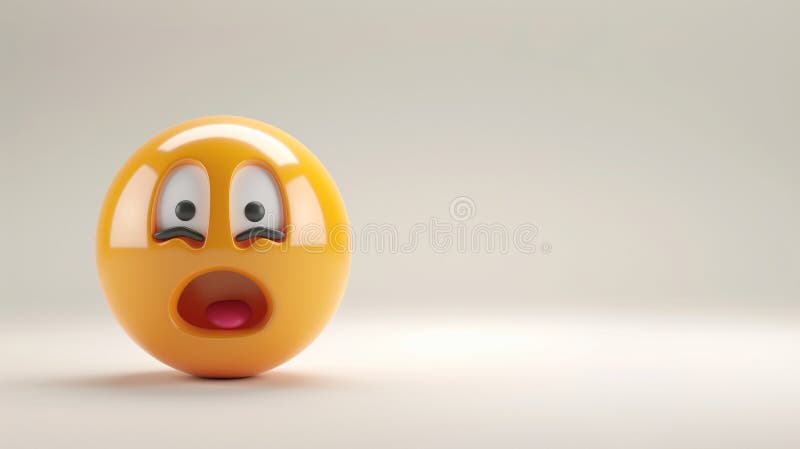 Abstract Emoji in the Form of Balls on a White Surface. Stock ...