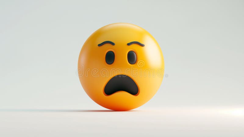 Abstract Emoji in the Form of Balls on a White Surface. Stock ...