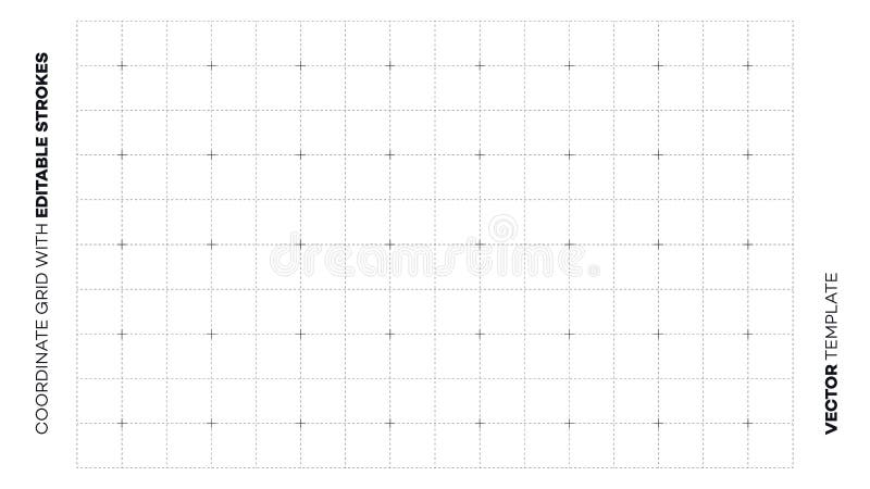 Abstract Empty Blueprint with Editable Outline Strokes. Vector Template ...