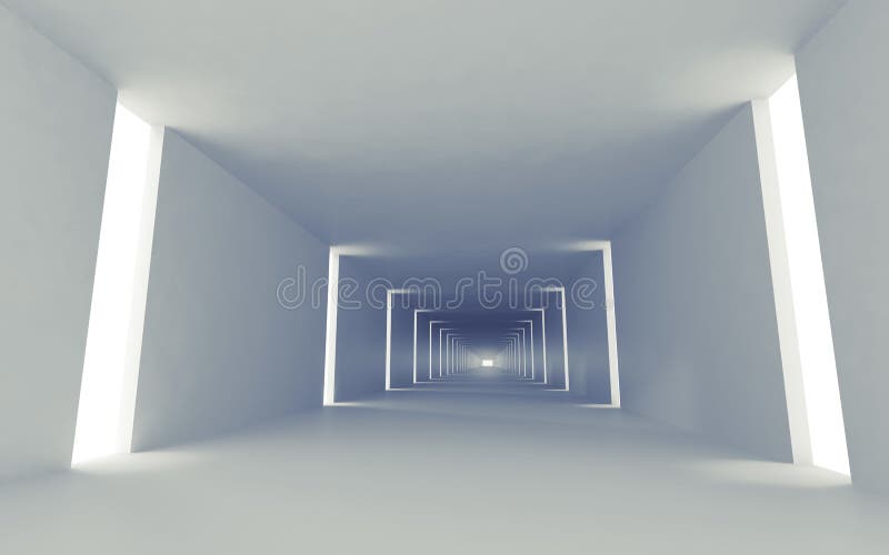 Abstract Empty 3d Interior Background Perspective Stock Illustration ...