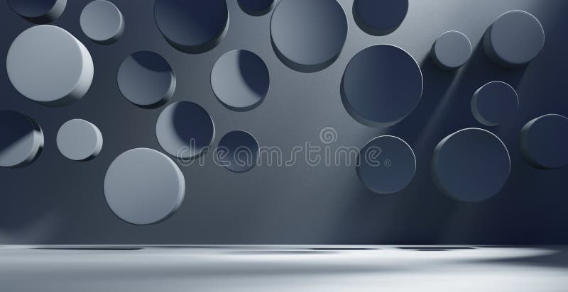 Abstract Empty Dark Bakcground with Light Stock Illustration ...