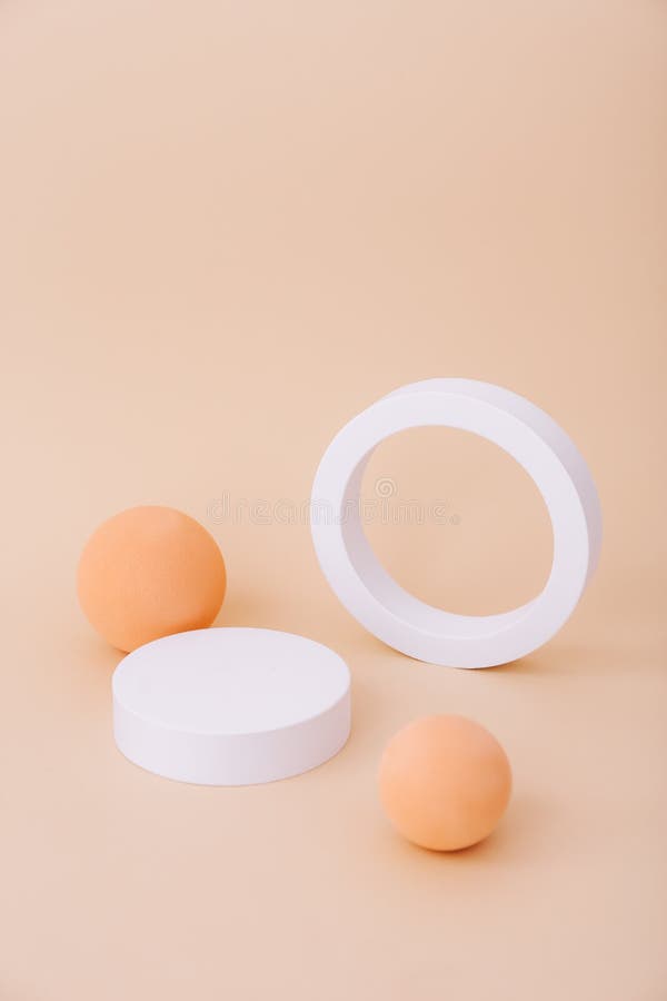 Abstract Empty Geometric Shape Podiums for Product Presentation on ...