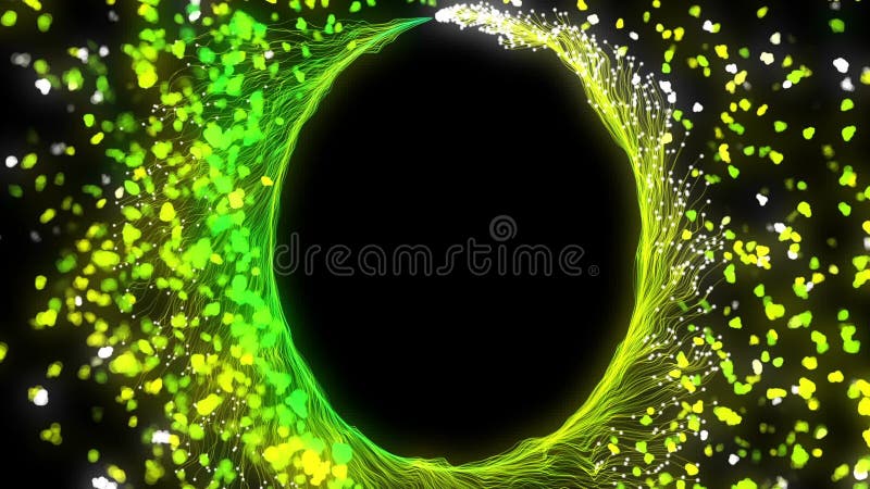 Abstract Empty Particles Bokeh Circle Cgi Fullhd 1080p Animation ...