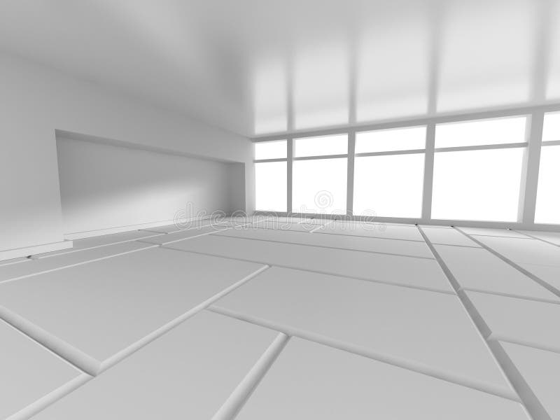 Abstract Empty Room Interior Background Stock Illustration ...