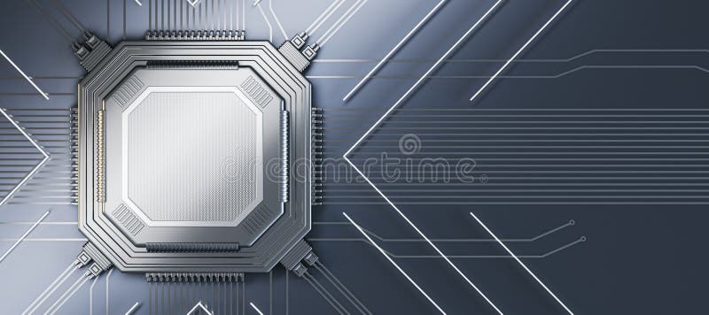 Abstract Empty Silver Chip on Metal Wallpaper with Lines. Mock Up Place ...