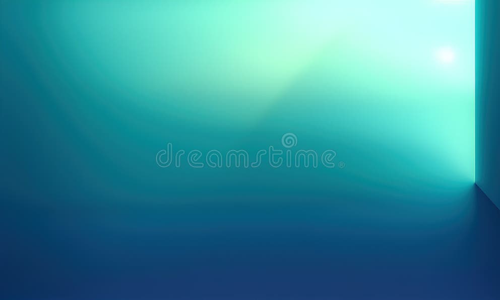 Abstract Empty Space, Blue Background, a Play of Light and Shadows ...