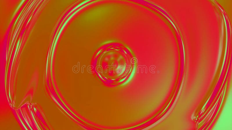 Abstract Endless Spreading Water Rings. Design. Colorful Liquid Texture ...