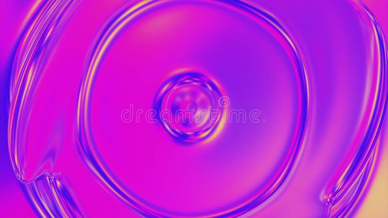 Abstract Endless Spreading Water Rings. Design. Colorful Liquid Texture ...