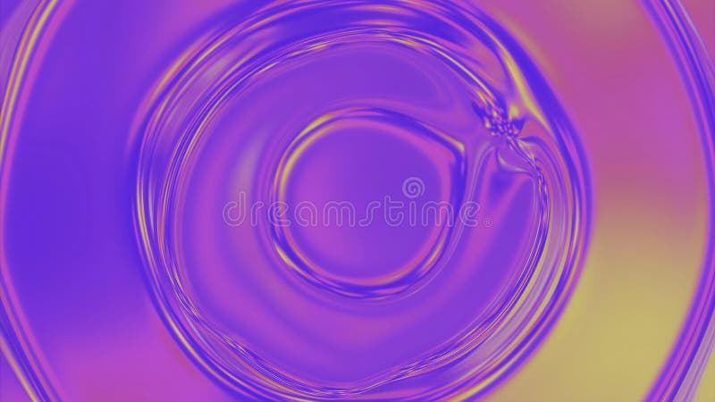Abstract Endless Spreading Water Rings. Design. Colorful Liquid Texture ...