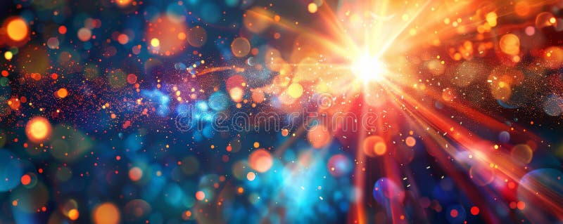 An Abstract Energetic Background Showcasing Radiant Beams of Light and ...