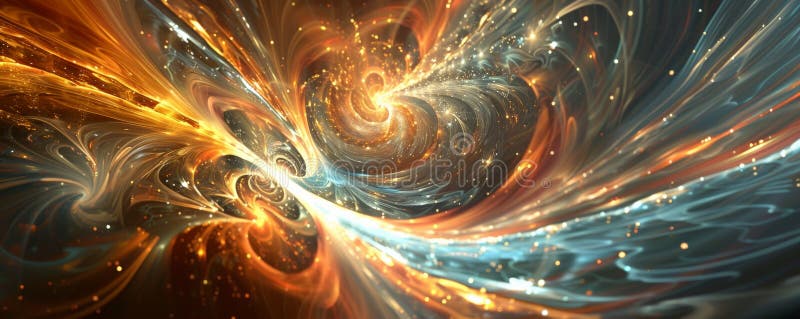 An Abstract Energetic Background Showcasing Swirling Vortexes of Light ...