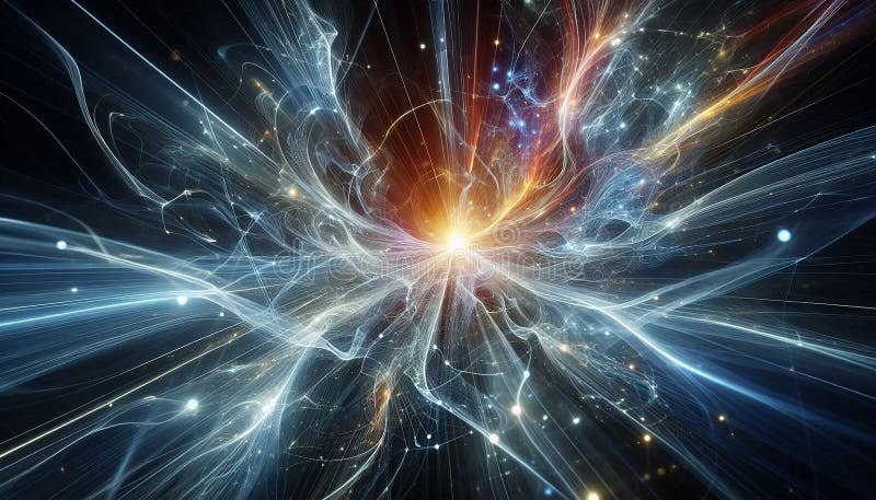 Abstract Energy Background with Light Waves and Patterns Stock ...