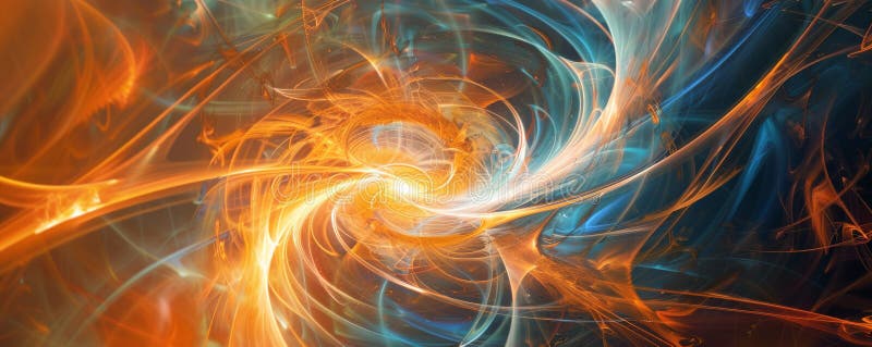 An Abstract Energy Background Showcasing Swirling Vortexes of Light and ...