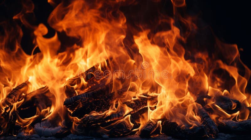 Abstract Energy Campfire Element on White Background AI Generated Stock ...