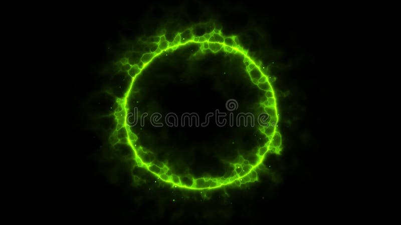 Abstract Energy Circle Background Loop Stock Video - Video of neon ...